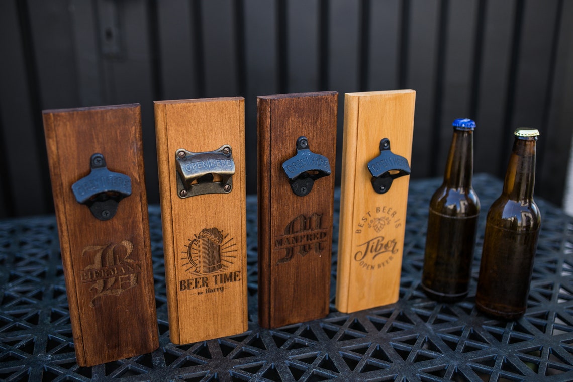 Wall Beer Opener With Custom Logo Wall Bottle Opener Gift | Etsy