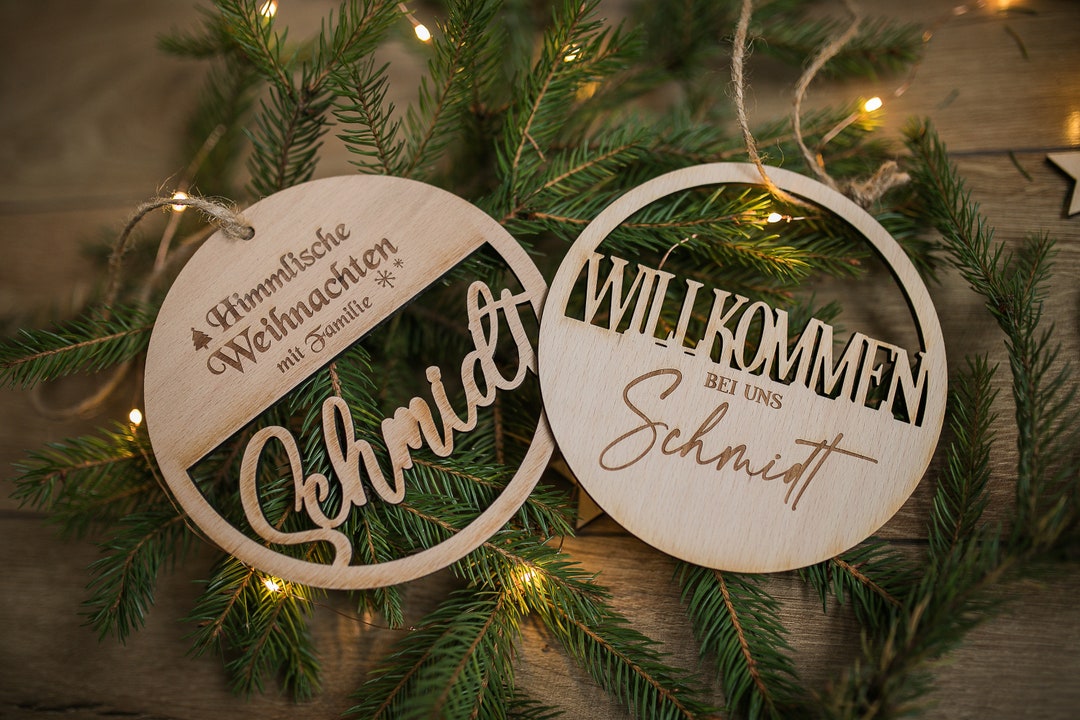 Christmas Wall Decor, Door Sign, Home Decoration With Name, Family Sign ...