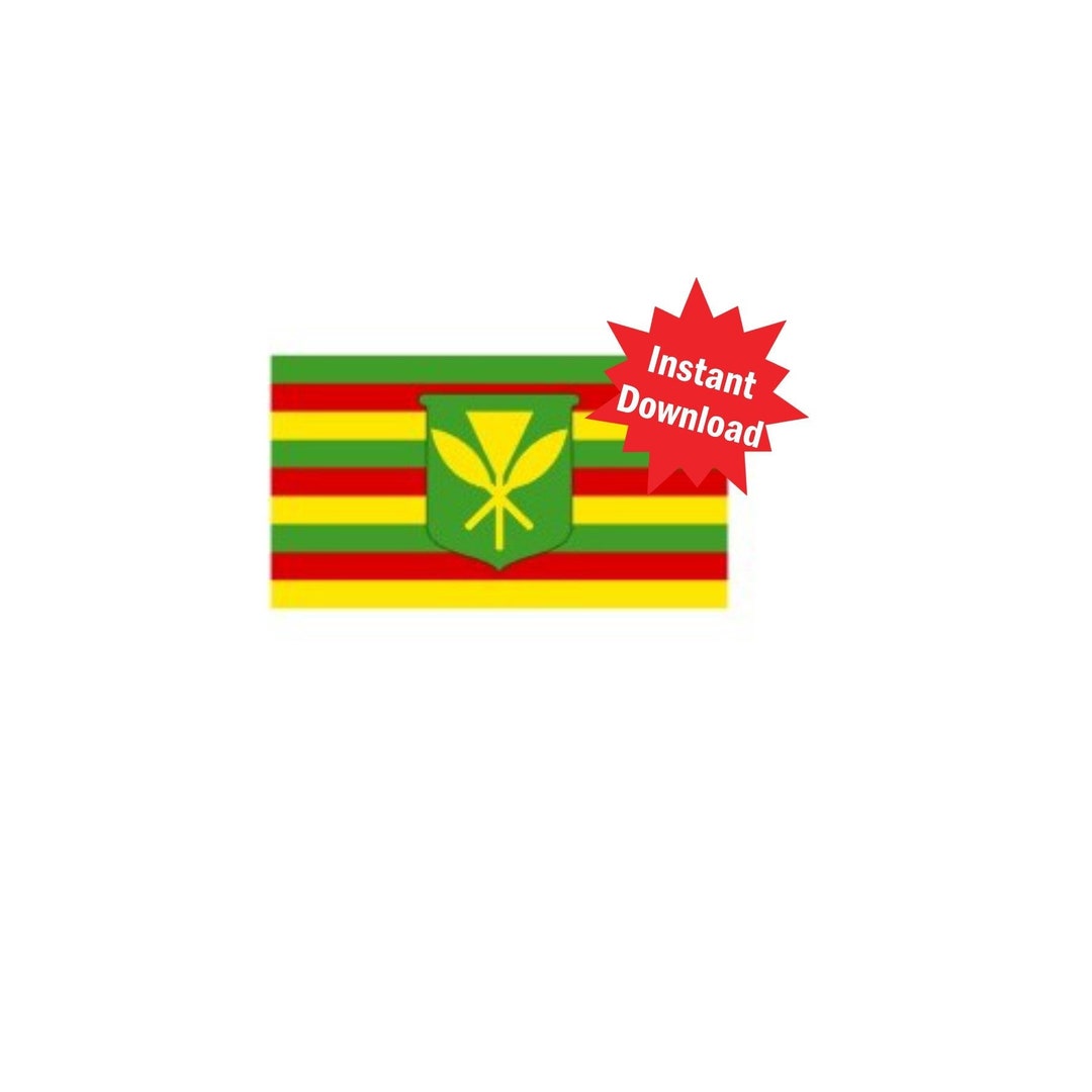 Kanaka Maoli Flag SVG, Digital Download, Sign Svg, Svg for Shirts, Svg ...