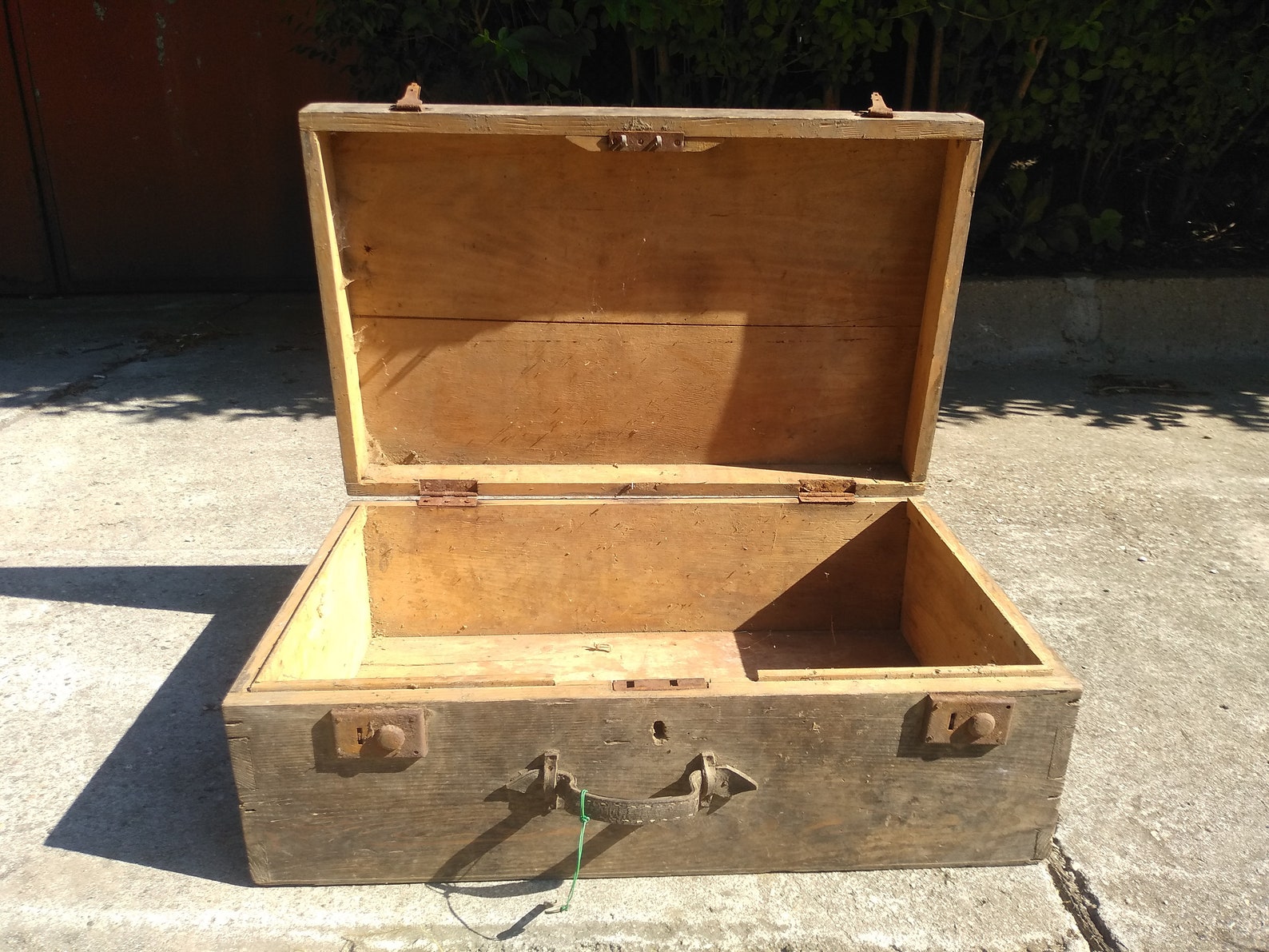 Vintage Wooden Chest Old Wooden Suitcase Vintage Suitcase - Etsy