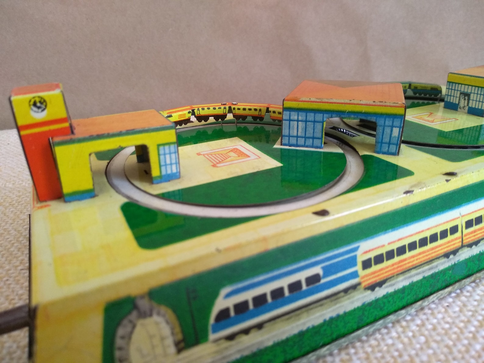 Vintage Sheet Metal Toy, Metal Toy, USSR Toy, Toy From 60's, Train Toy ...
