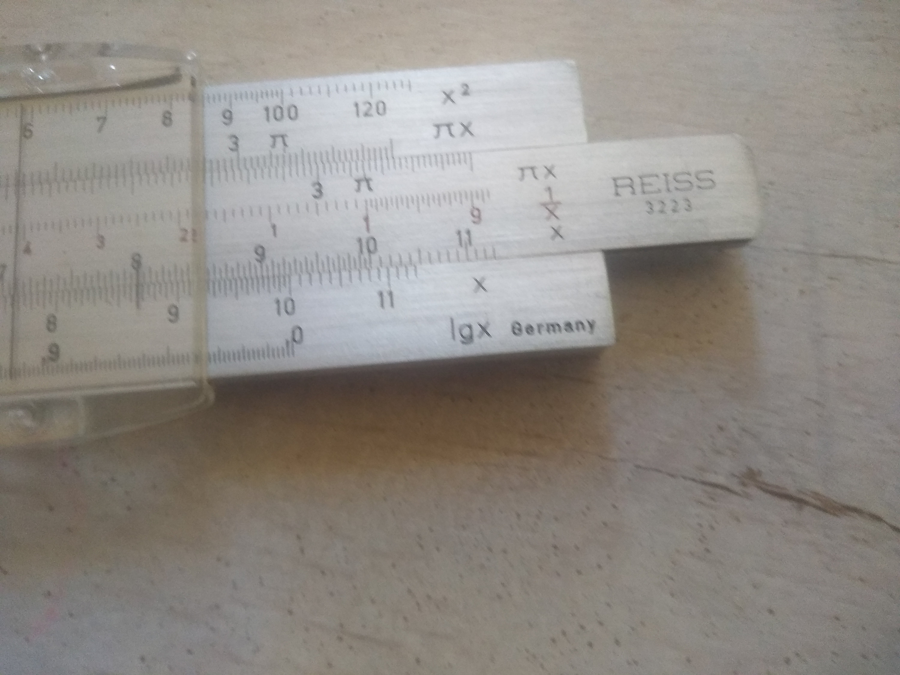 Vintage Logarithmic Ruler, Logarithmic Ruler, Architect Tool Map, RESS ...