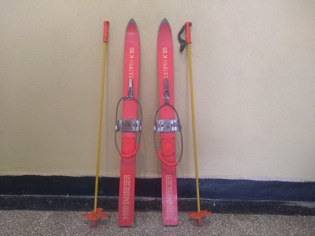 Vintage Children's Snow Skis, Small Skis, Made in 1970s , Vintage ...
