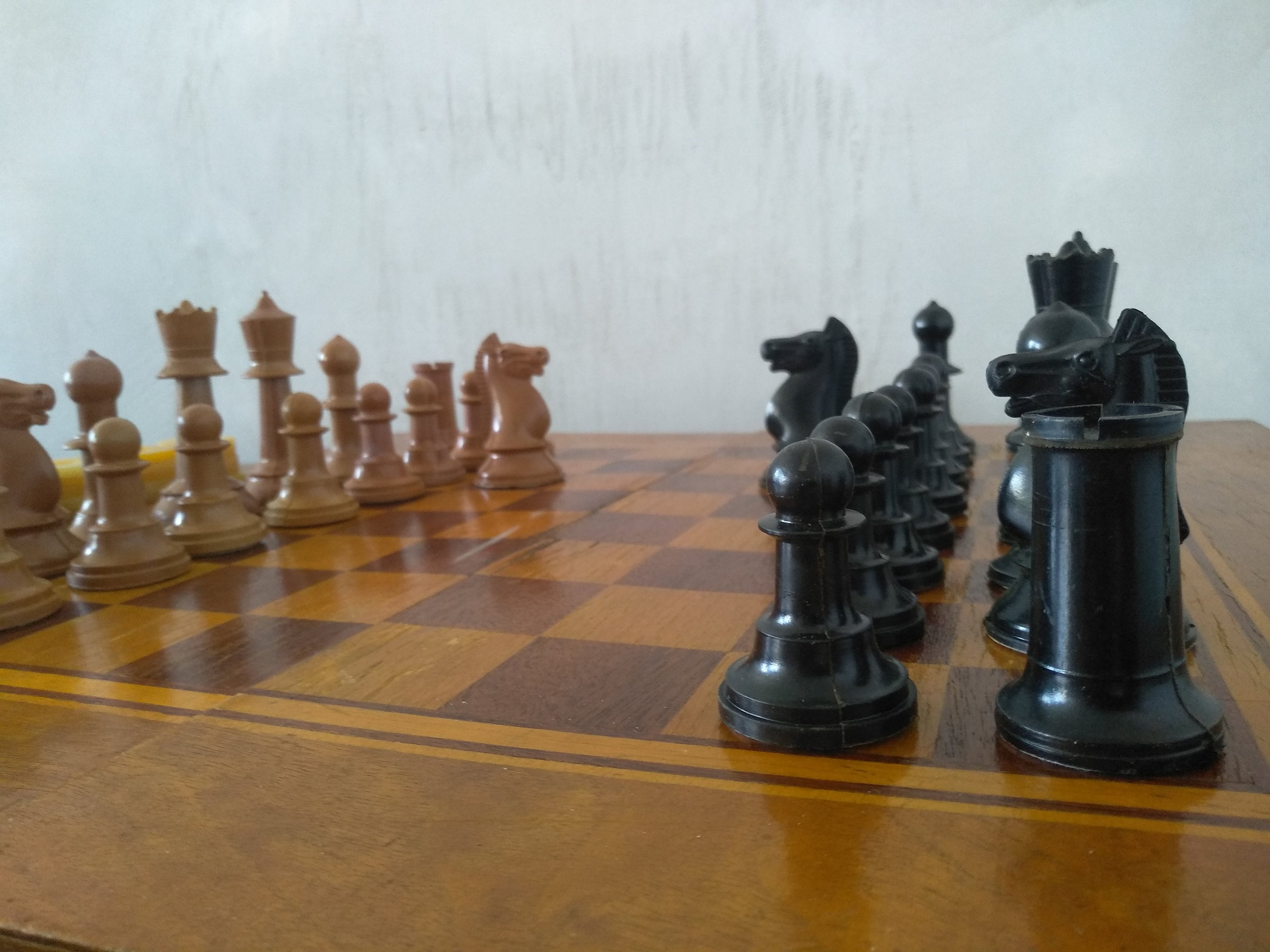 Vintage Chess and Backgammon, Wooden Chess and Backgammon Set, Chess ...