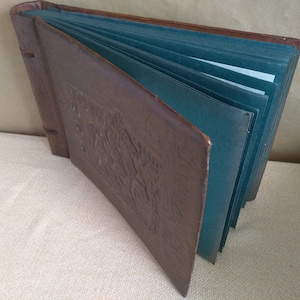 Genuine Leather Photo Album Embossed Photo Album Leather | Etsy