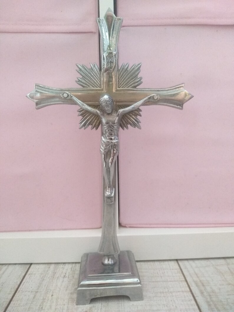 Metal Cross, Cross Decor Wall Hanging Religious Crucifix, Antique ...