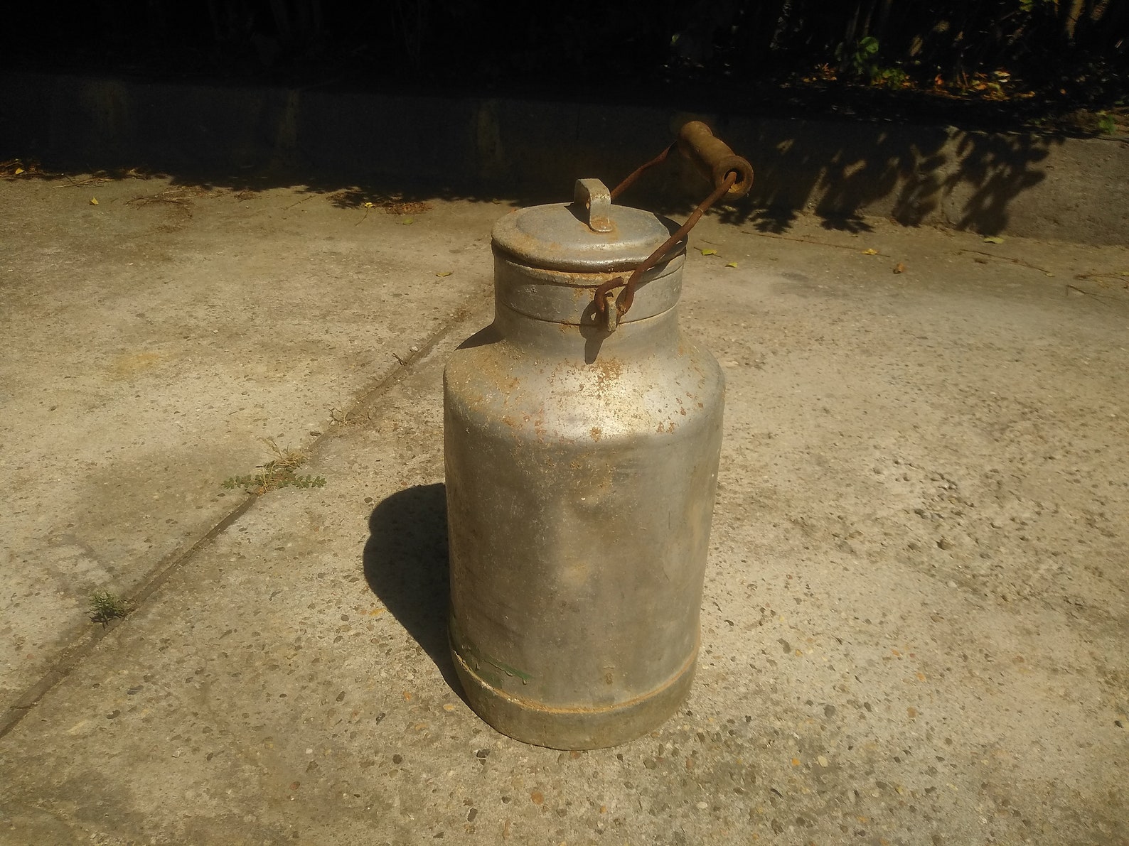 Vintage Milk Container, Food Carrier, Aluminum Milk Canister, Farmhouse ...