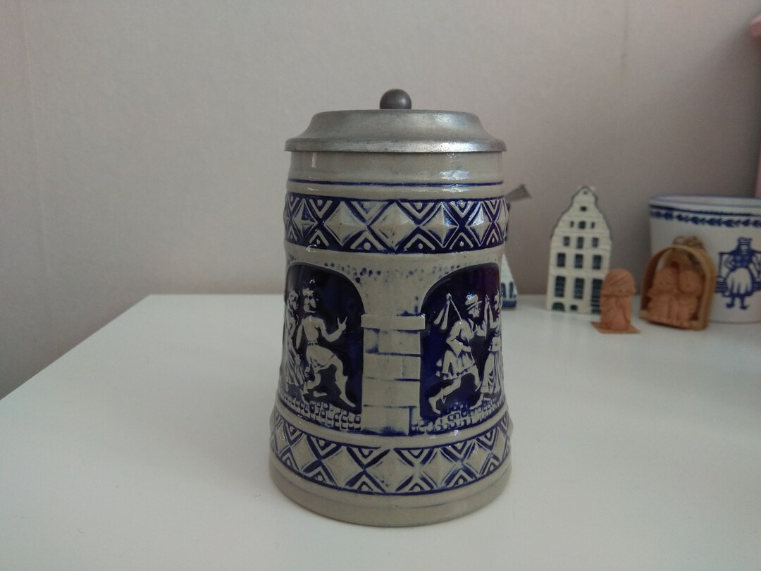 Vintage Gerz Beer Stein, Zinn , German Beer Stein - Etsy