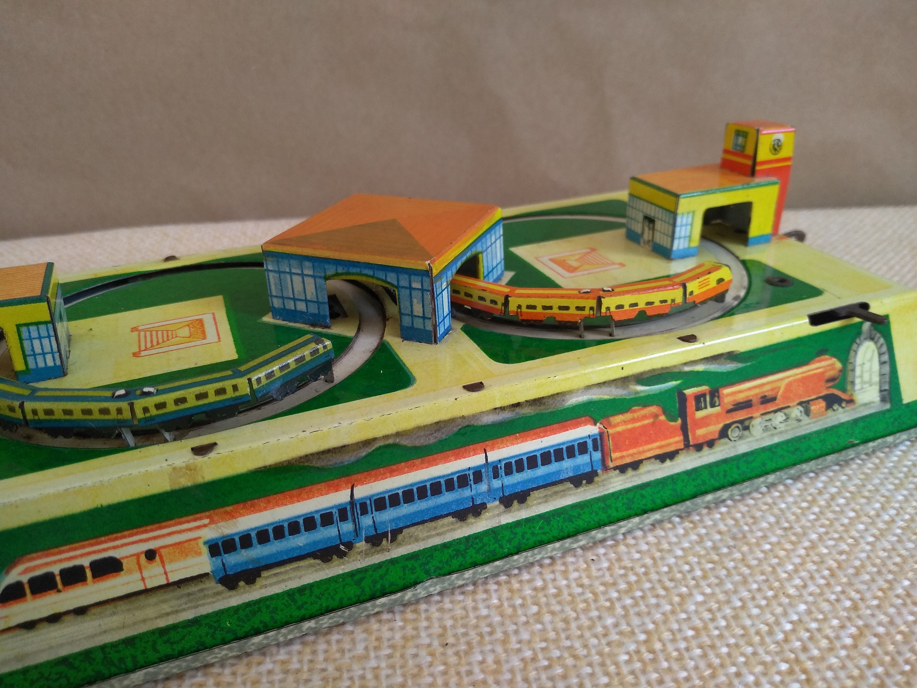 Vintage Sheet Metal Toy, Metal Toy, USSR Toy, Toy From 60's, Train Toy ...