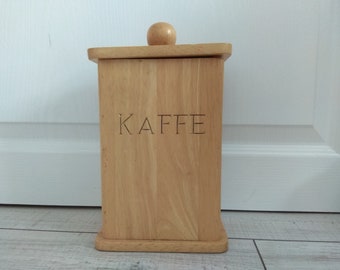 Wooden Coffee Box - Etsy