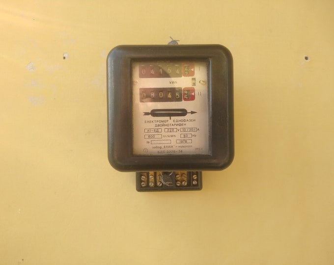 Electric Meter House Meter Vintage Bakelite Electric Meter - Etsy