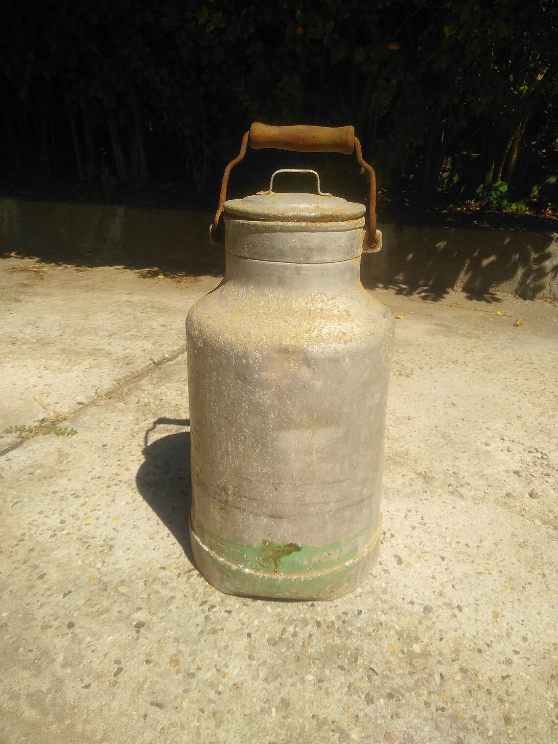 Vintage Milk Container, Food Carrier, Aluminum Milk Canister, Farmhouse ...