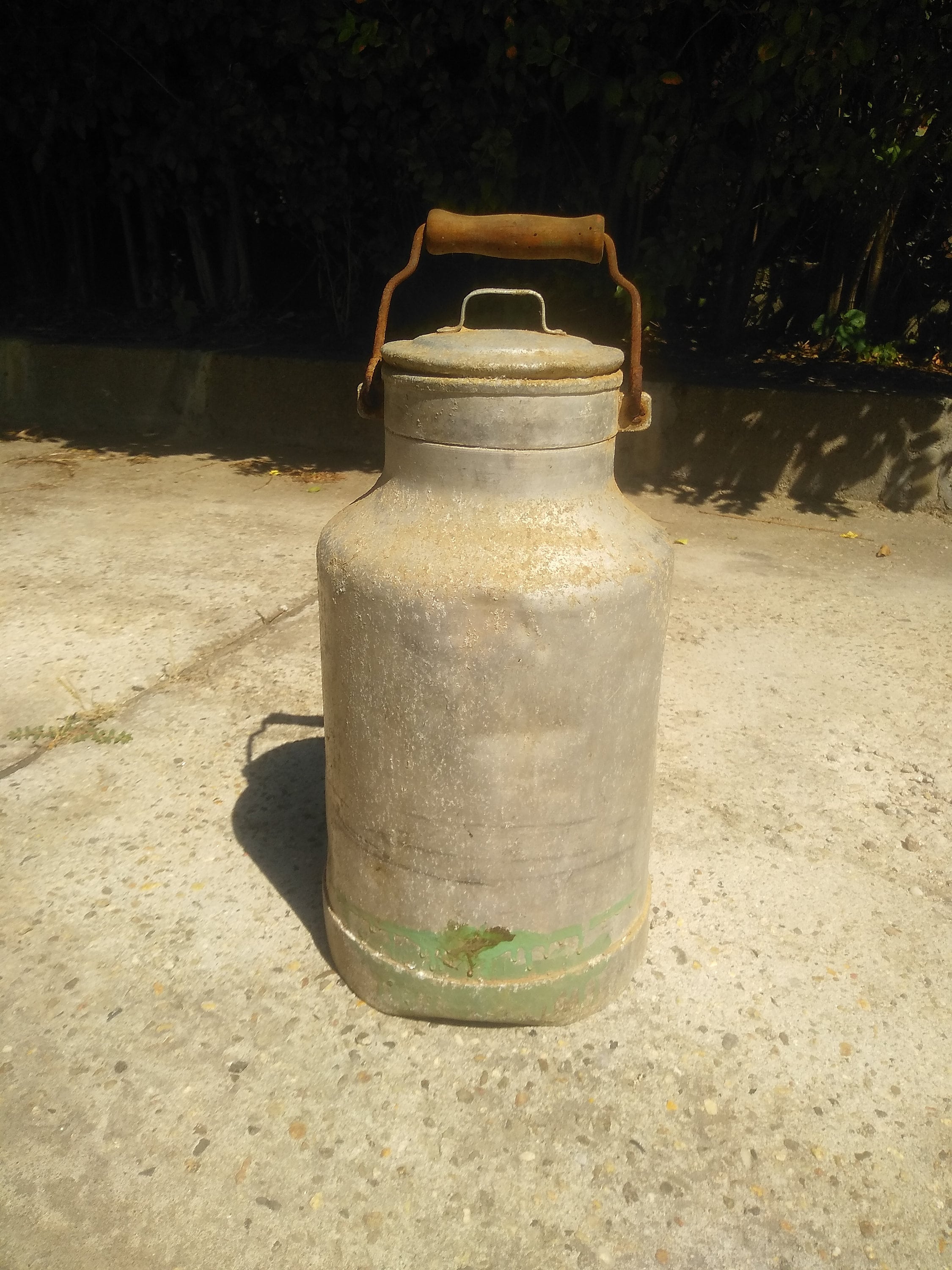 Vintage Milk Container, Food Carrier, Aluminum Milk Canister, Farmhouse ...