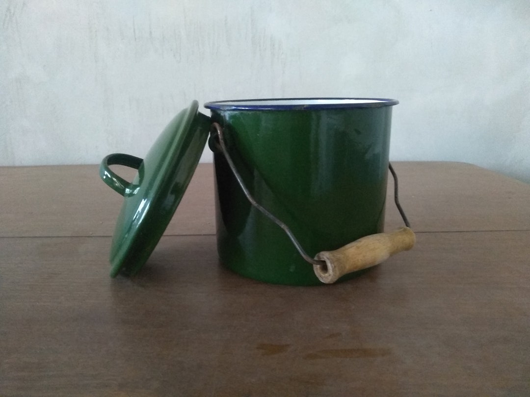 Vintage Milk Container Food Carrier Enamel Milk Canister - Etsy