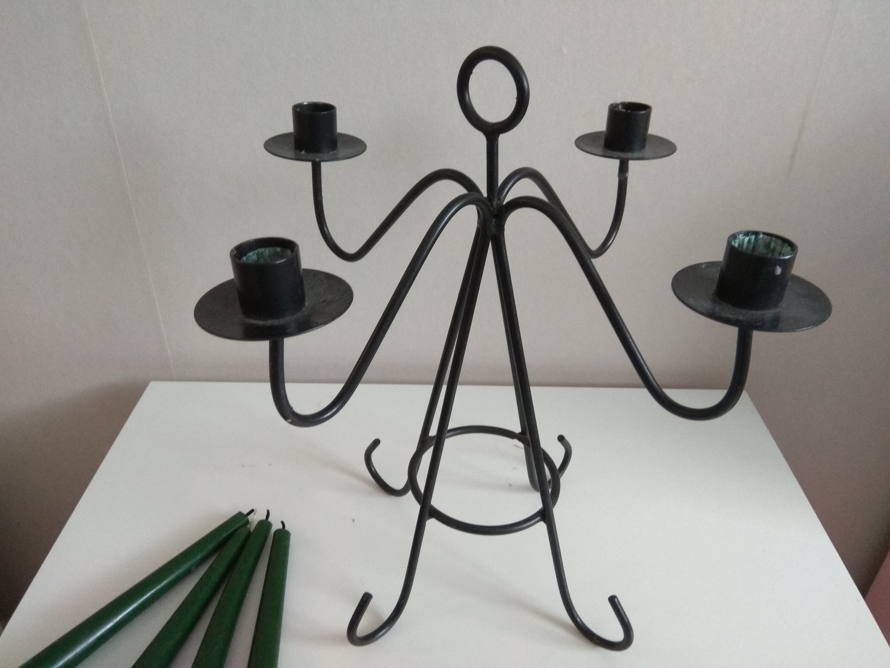 Vintage Candlestick, Candlestick Metal, Metal Decoration, Candlestick ...