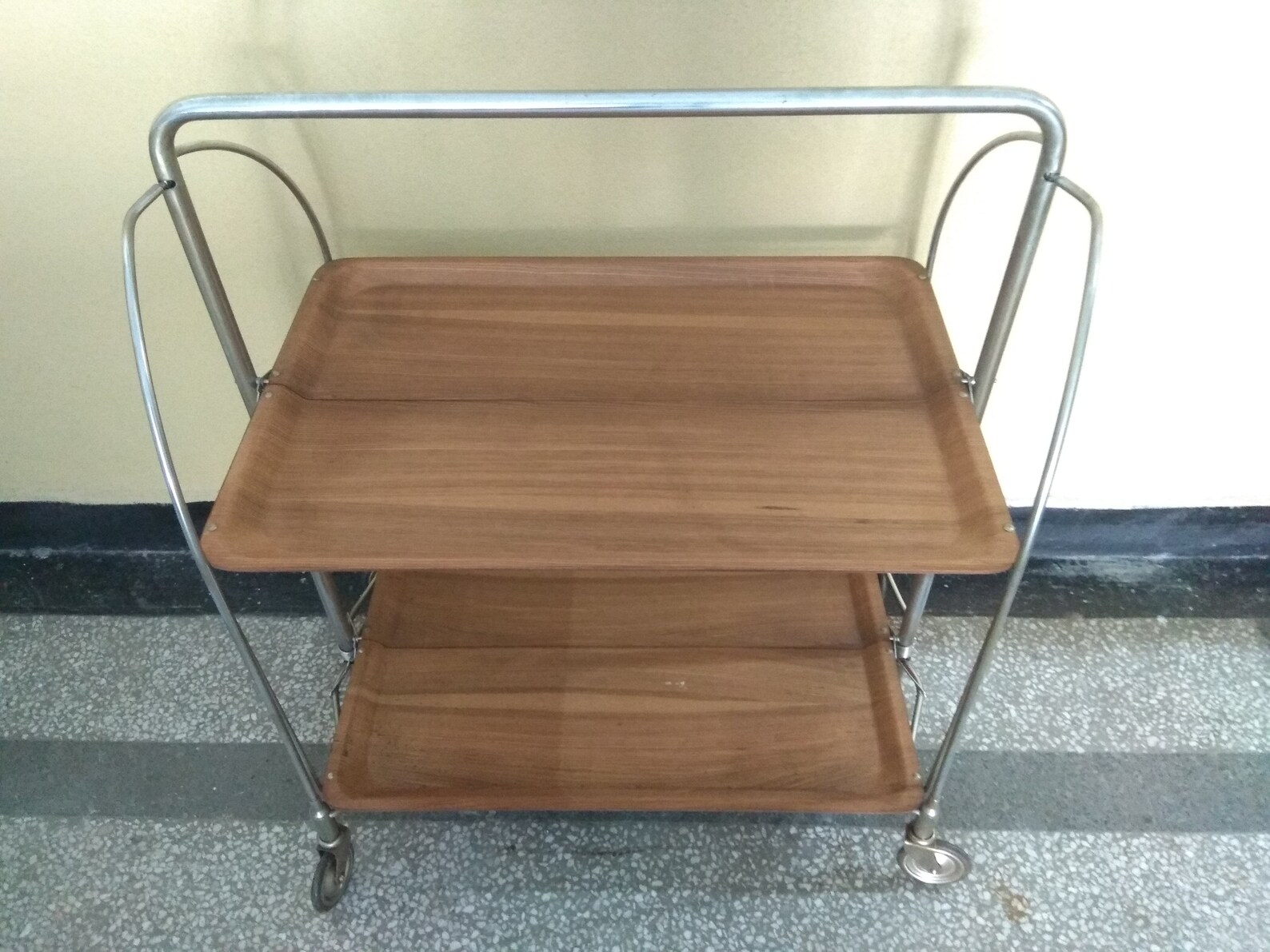 Vintage Serving Trolley, Bramshey Dinett Serving Trolley Folding Table ...