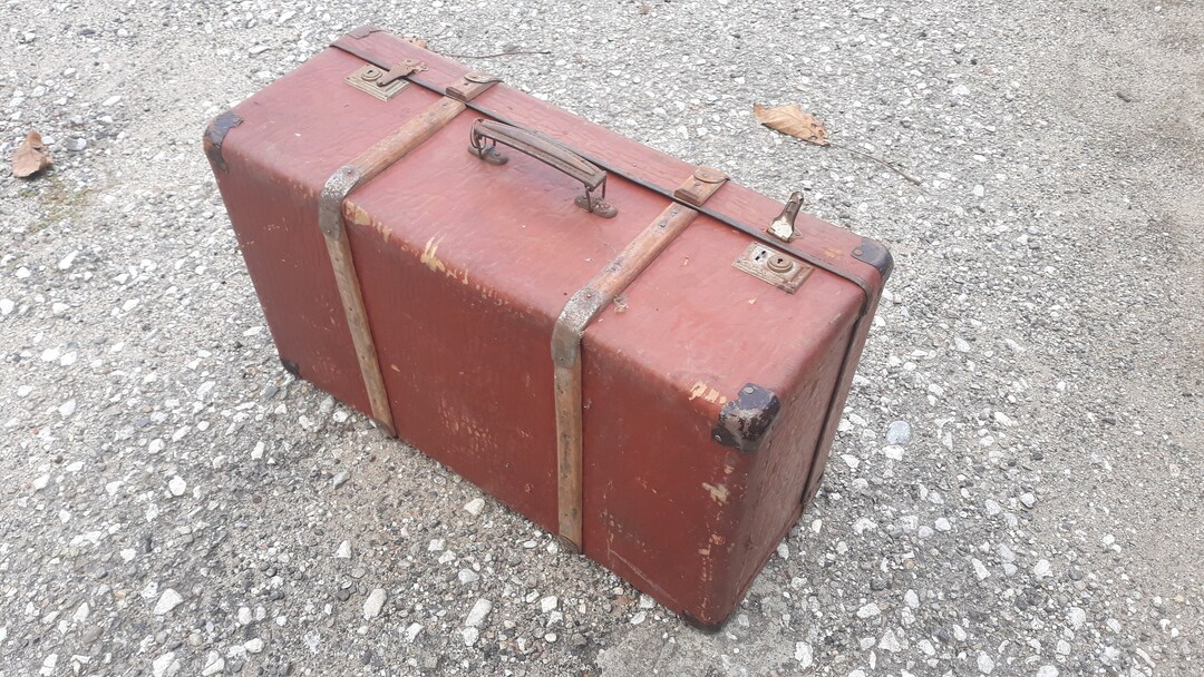 Vintage Suitcase, Retro Luggage, Travel Case, Antique Suitcase ...