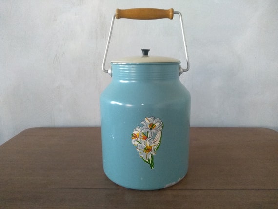 Vintage Milk Container Food Carrier Aluminum Milk Canister | Etsy