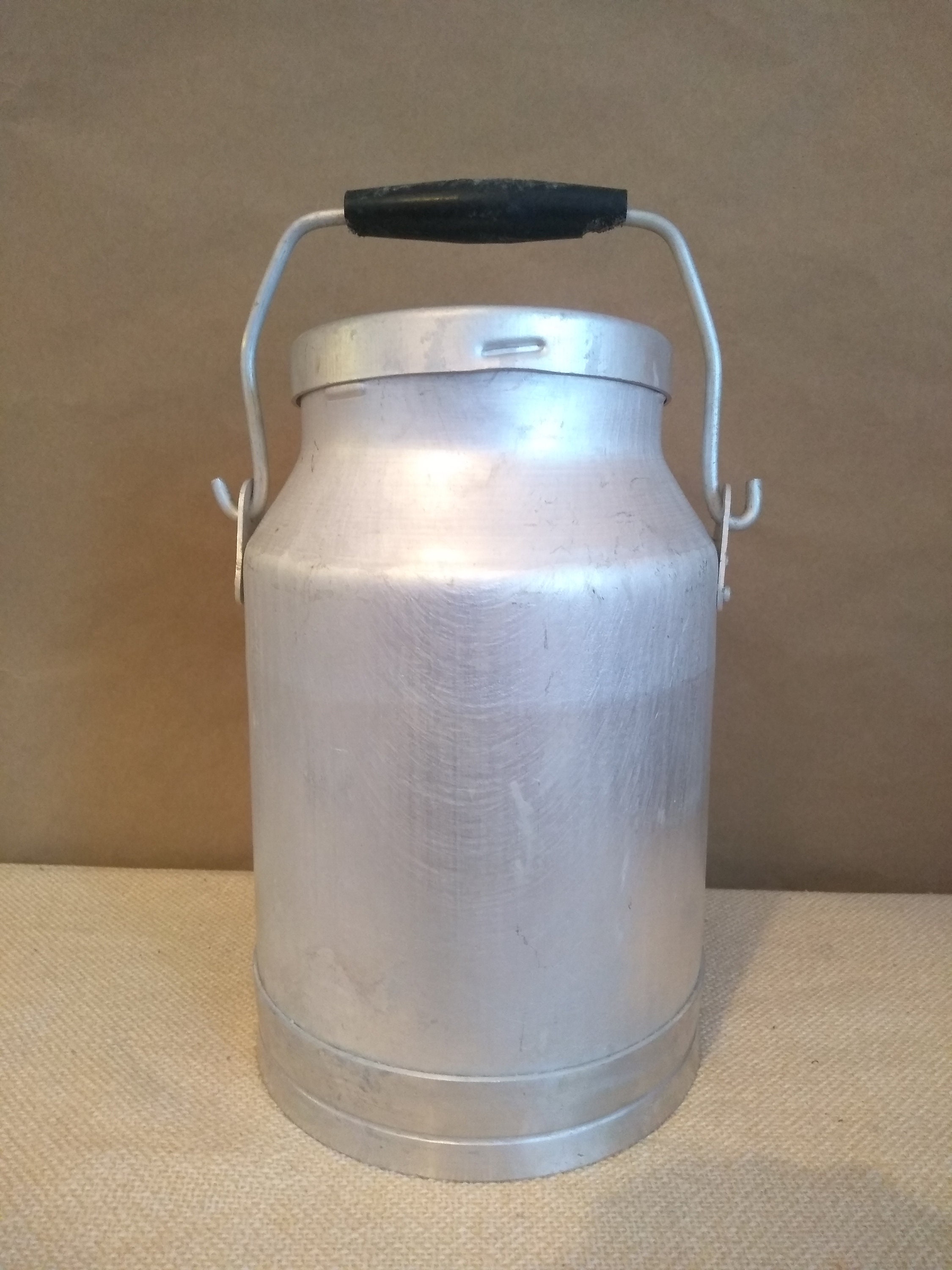 Vintage Milk Container, Food Carrier, Aluminum Milk Canister, Farmhouse ...