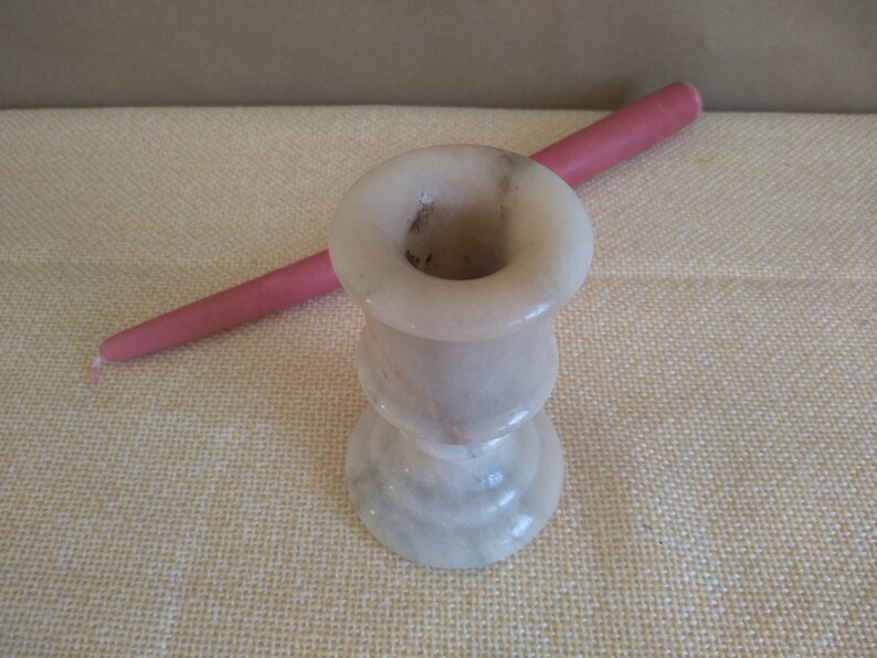 Old Marble Candlestick, Vintage Candlestick, Candlestick Marble, Marble ...