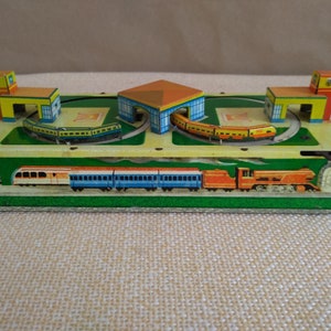 Vintage Sheet Metal Toy, Metal Toy, USSR Toy, Toy From 60's, Train Toy ...