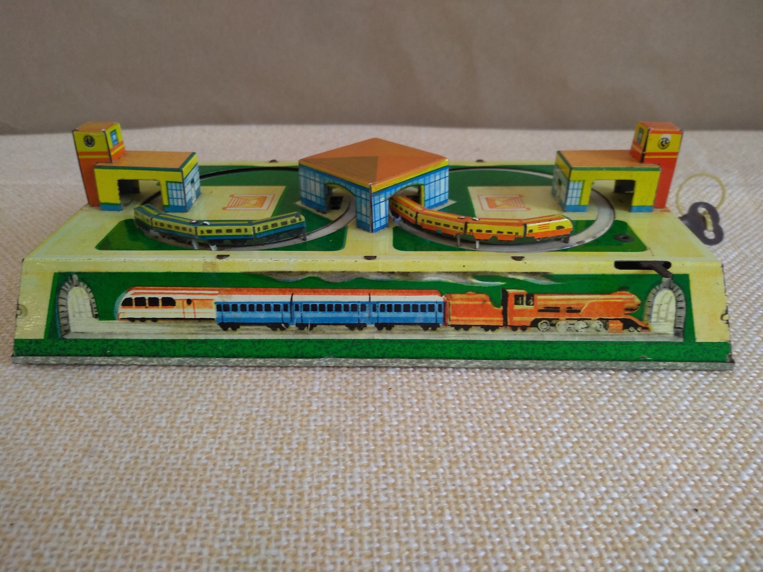 Vintage Sheet Metal Toy, Metal Toy, USSR Toy, Toy From 60's, Train Toy ...