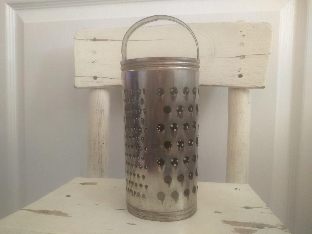 Vintage Metal Grater, Cheese Grater, Metal Rusty Grater, Vintage Grater ...