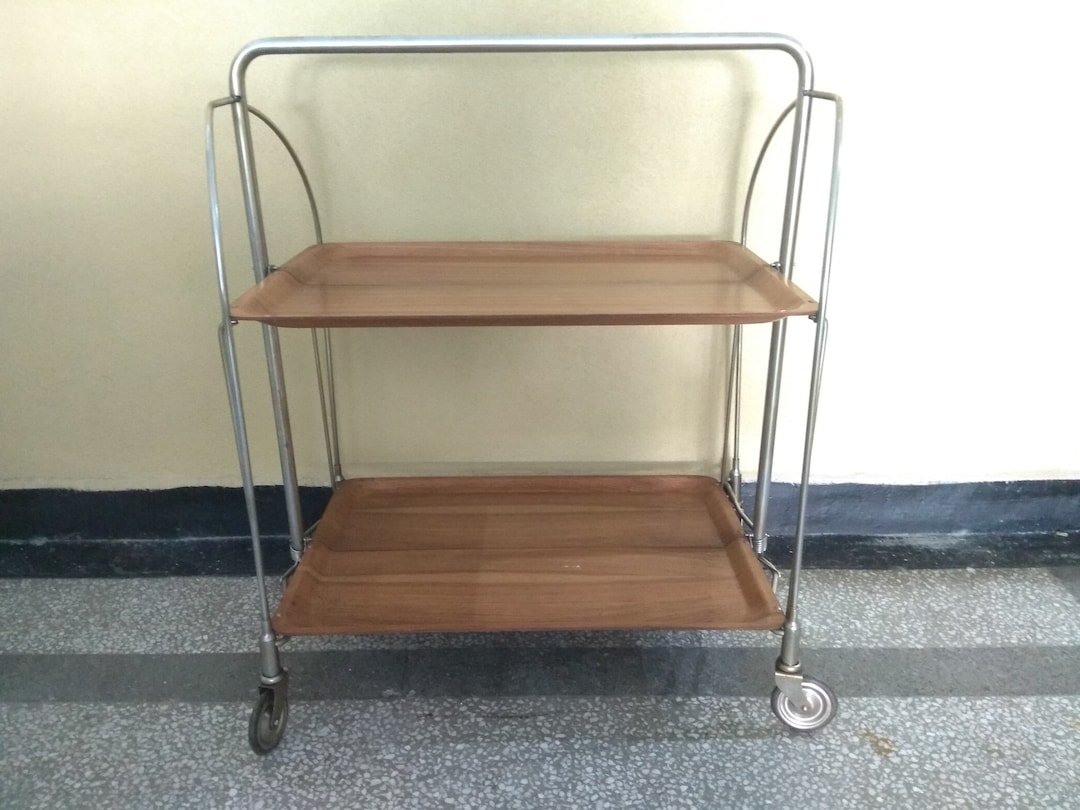 Vintage Serving Trolley, Bramshey Dinett Serving Trolley Folding Table ...