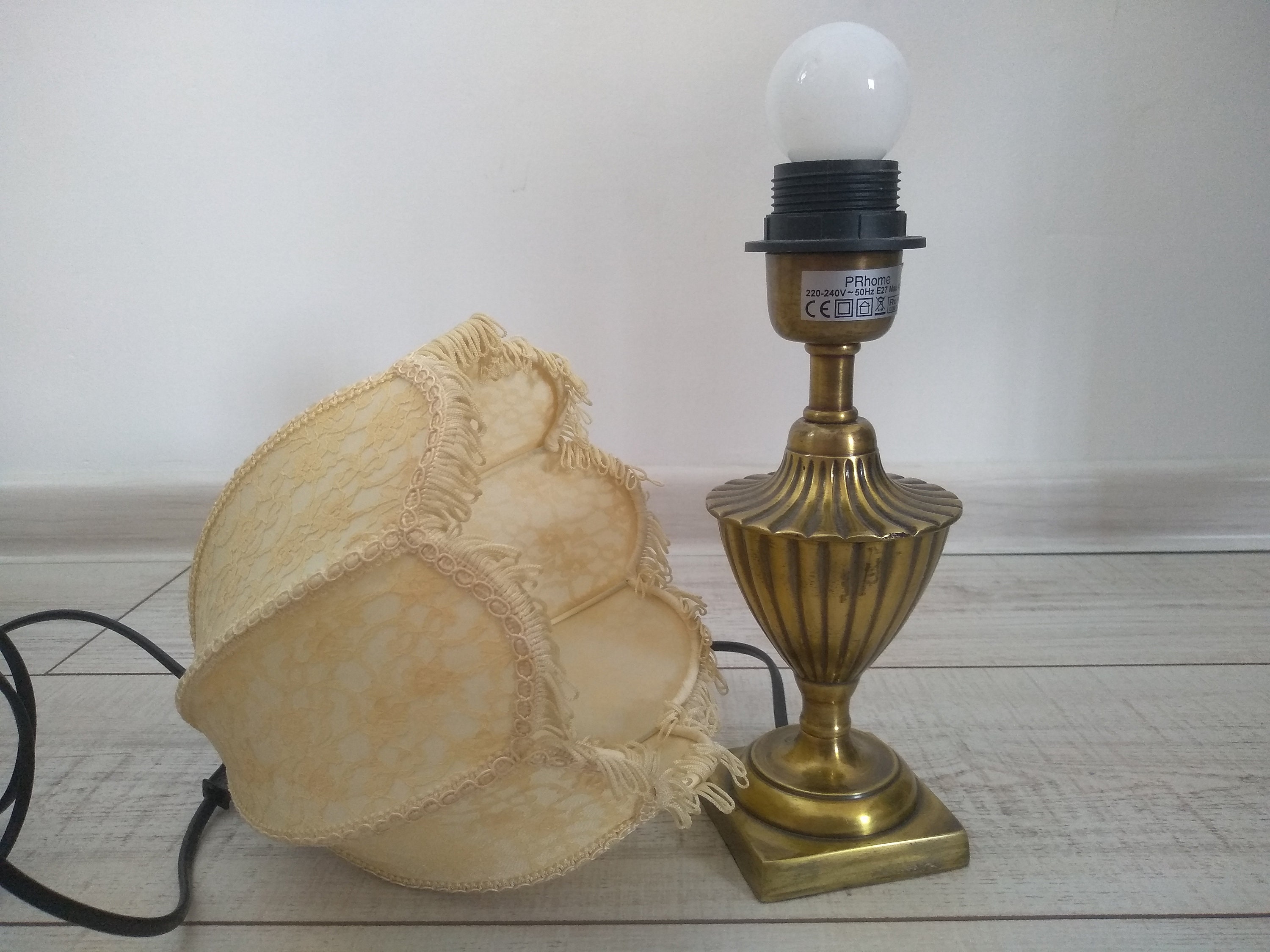 Vintage Desk Lamp, Old Brass Desk Lamp, Vintage Brass Lamp, Lighting ...