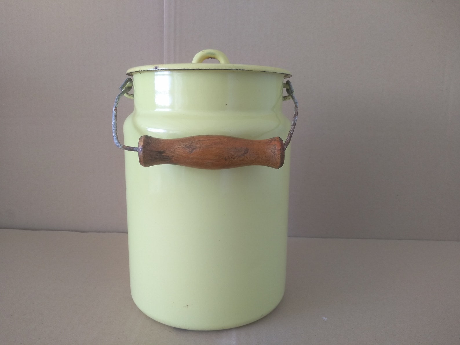 Vintage Milk Container Food Carrier Enamel Milk Canister | Etsy