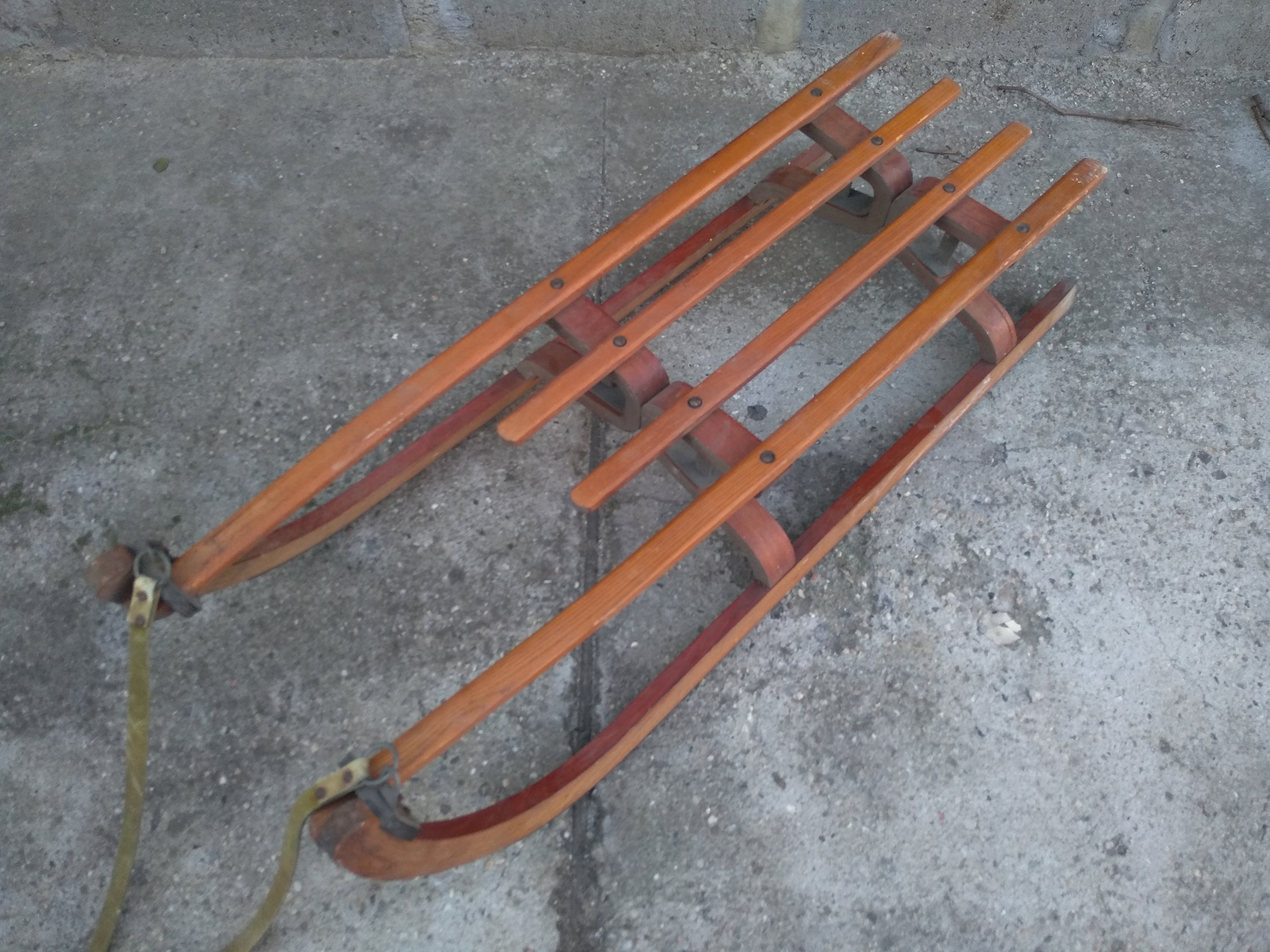 Antique Childs Sled, Childs Sled, Wooden Sled for Children, Antique ...