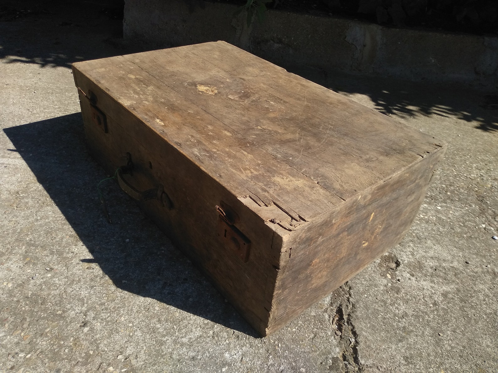 Vintage Wooden Chest Old Wooden Suitcase Vintage Suitcase - Etsy