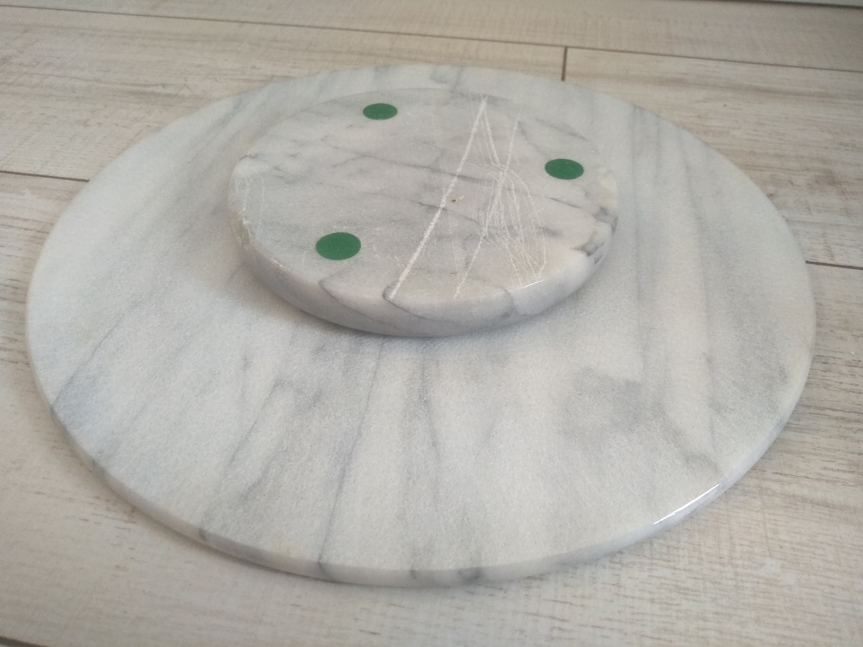 Rotating Marble Slab, Round Marble Platter, Marble Cheese Board ...