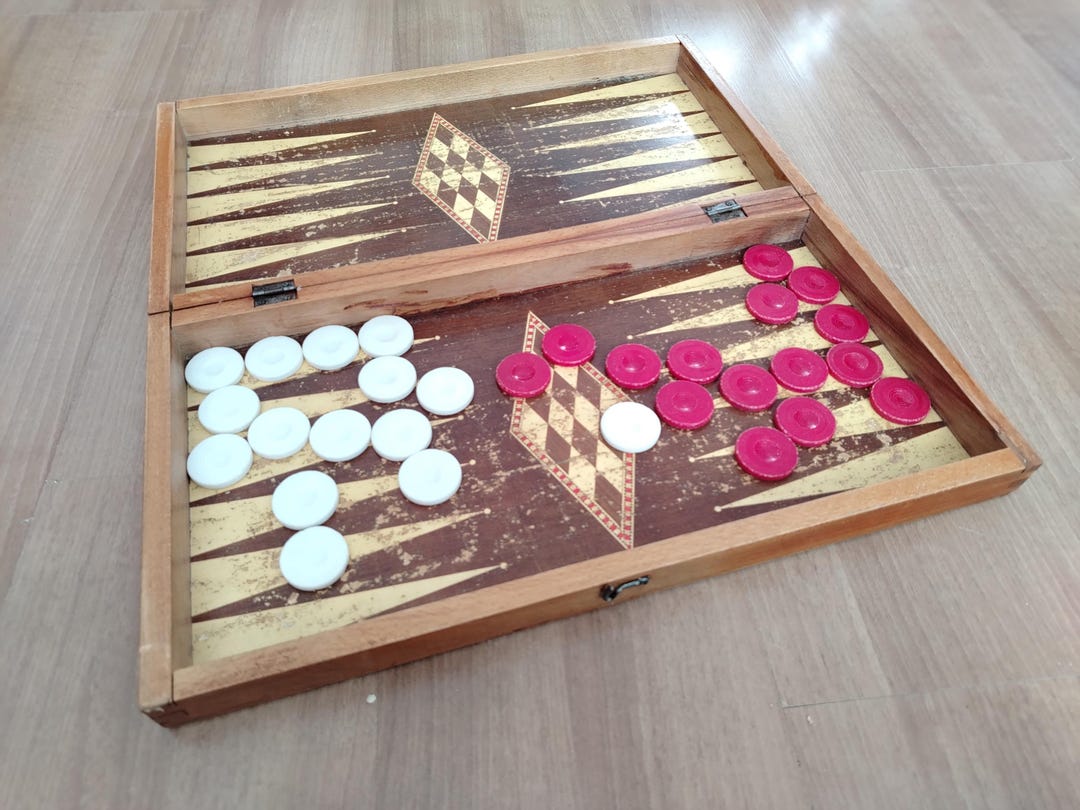 Vintage Backgammon, Wooden Backgammon, Backgammon Game, Board Backgammon - Etsy
