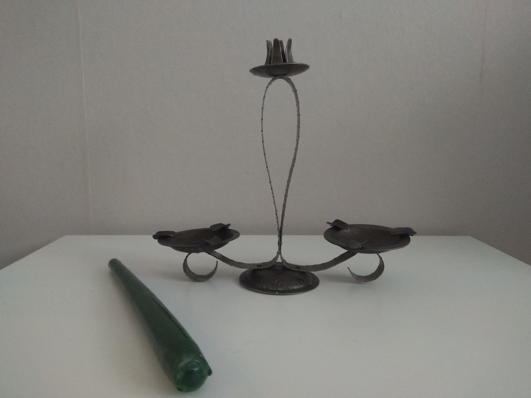 Vintage Candlestick, Candlestick Metal, Metal Decoration, Candlestick ...