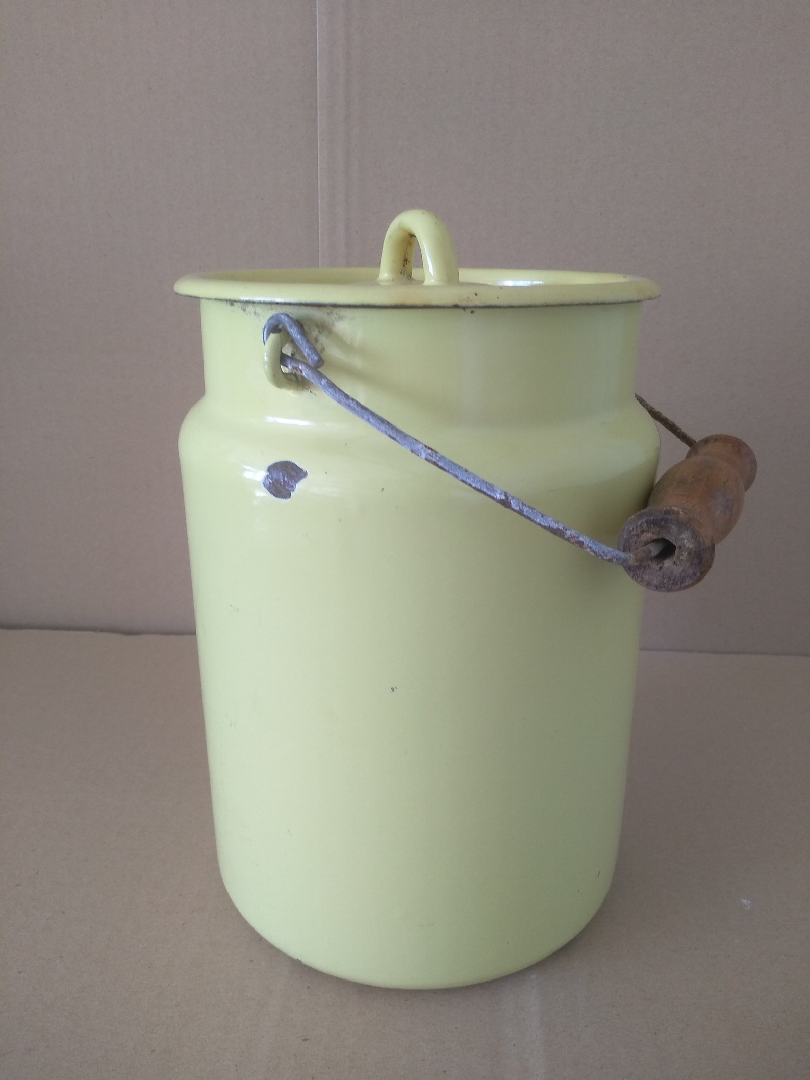 Vintage Milk Container Food Carrier Enamel Milk Canister | Etsy