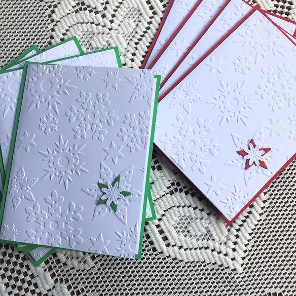 Snowflake Note Cards - Etsy