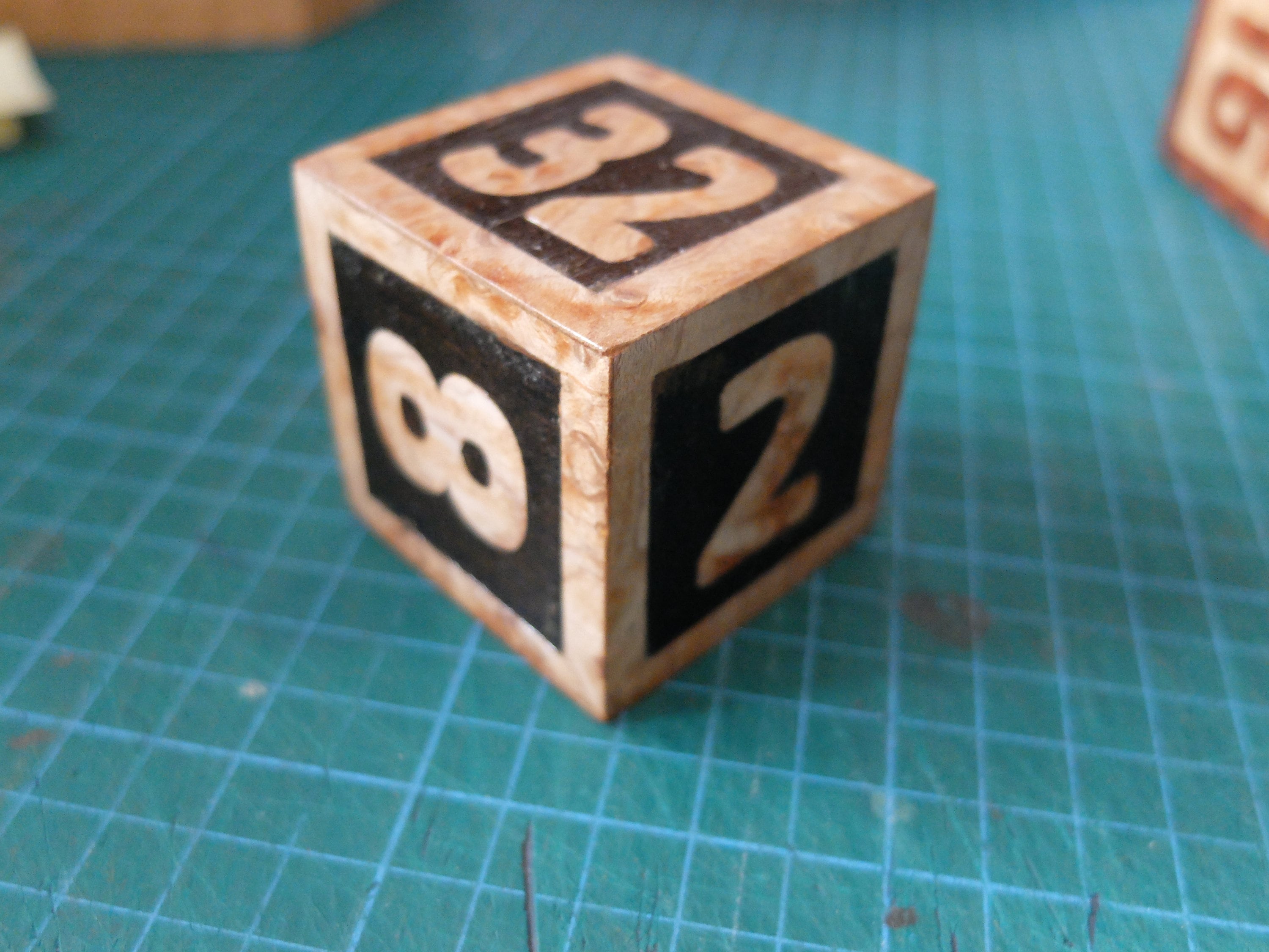 Bordered Wooden Doubling Cubes for Backgammon - Etsy