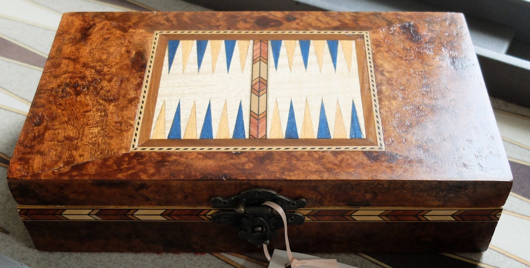 Backgammon Design Wooden Veneered Boxes - Etsy