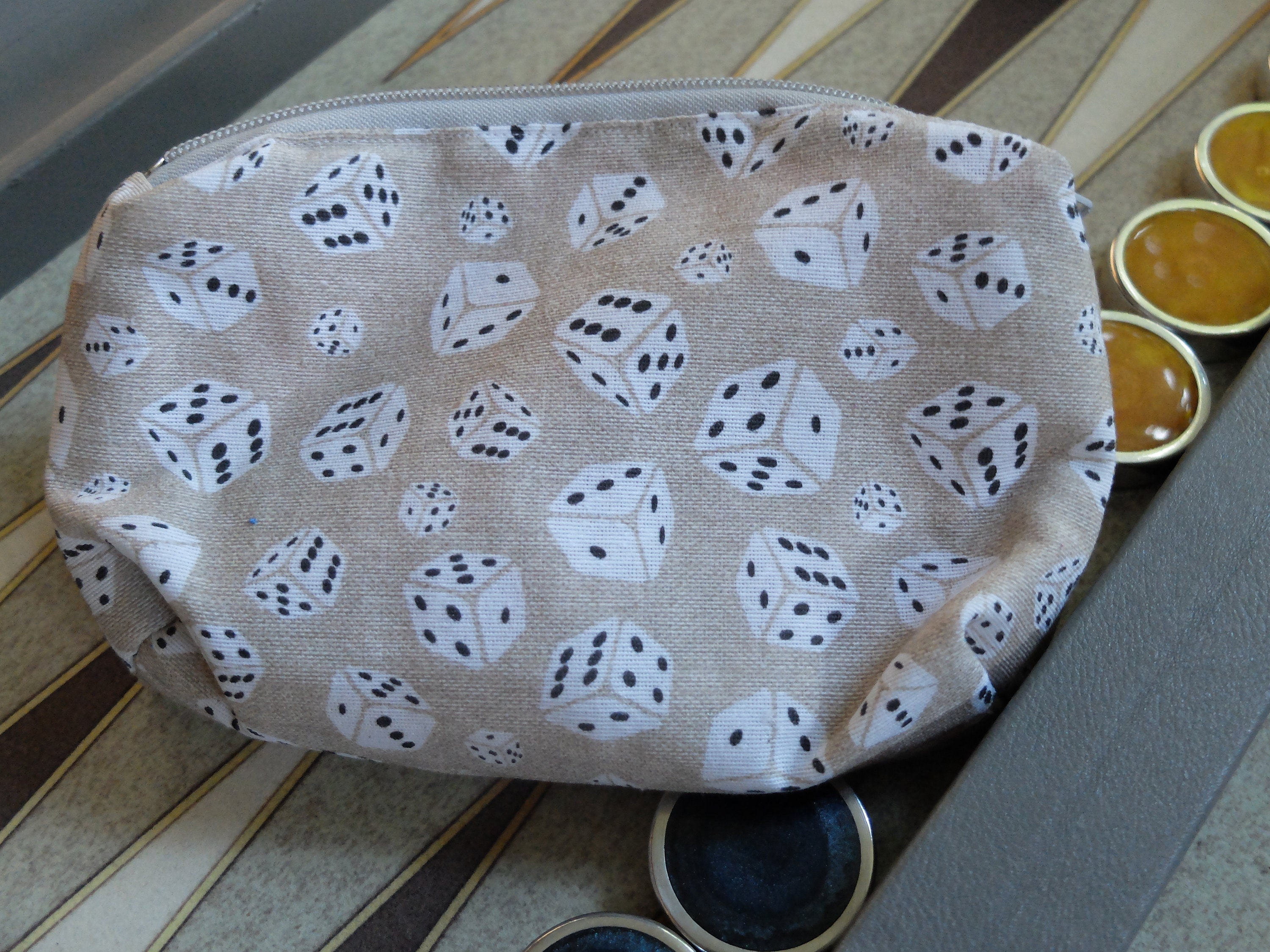 Zipped and Lined Backgammon / Chess Clock Pouch - Etsy