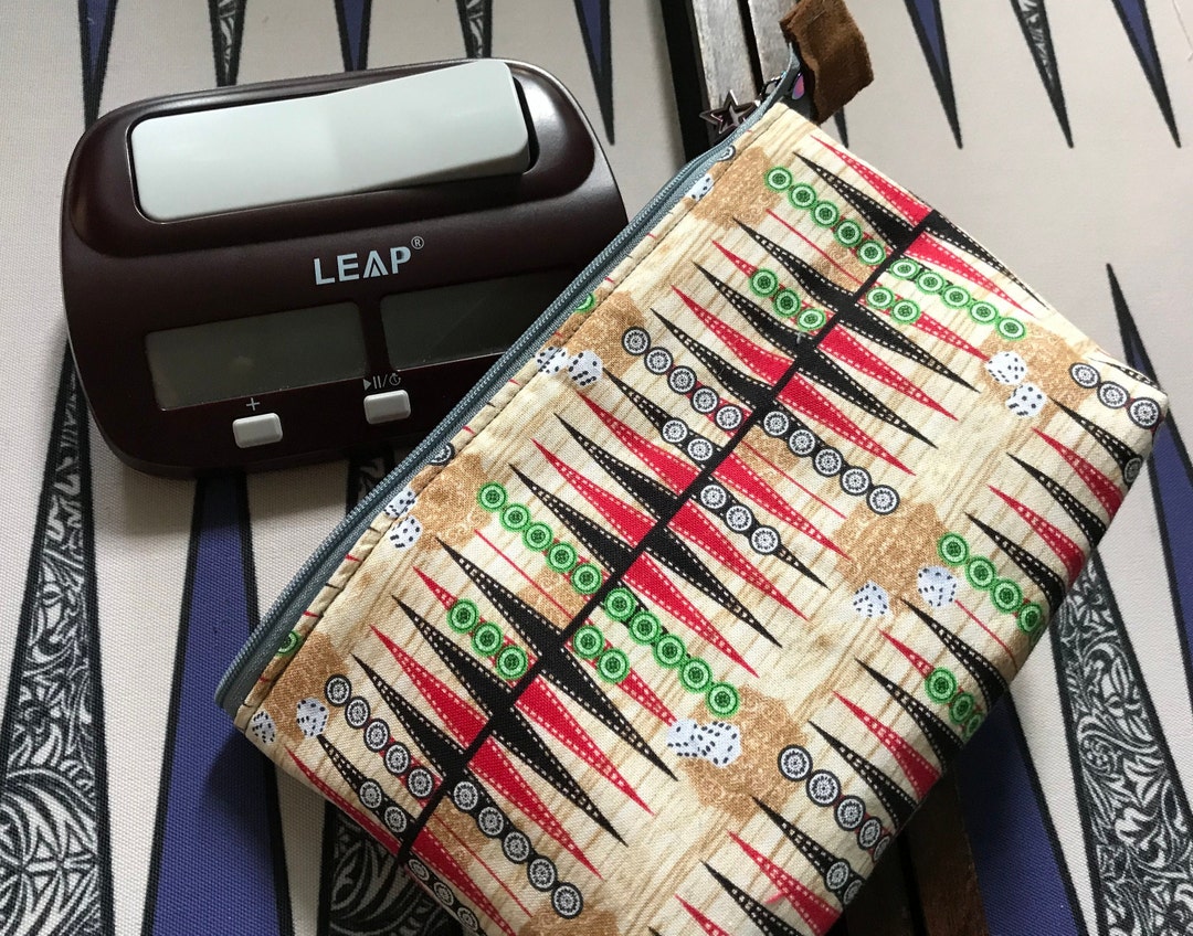 Zipped and Lined Backgammon / Chess Clock Pouch - Etsy