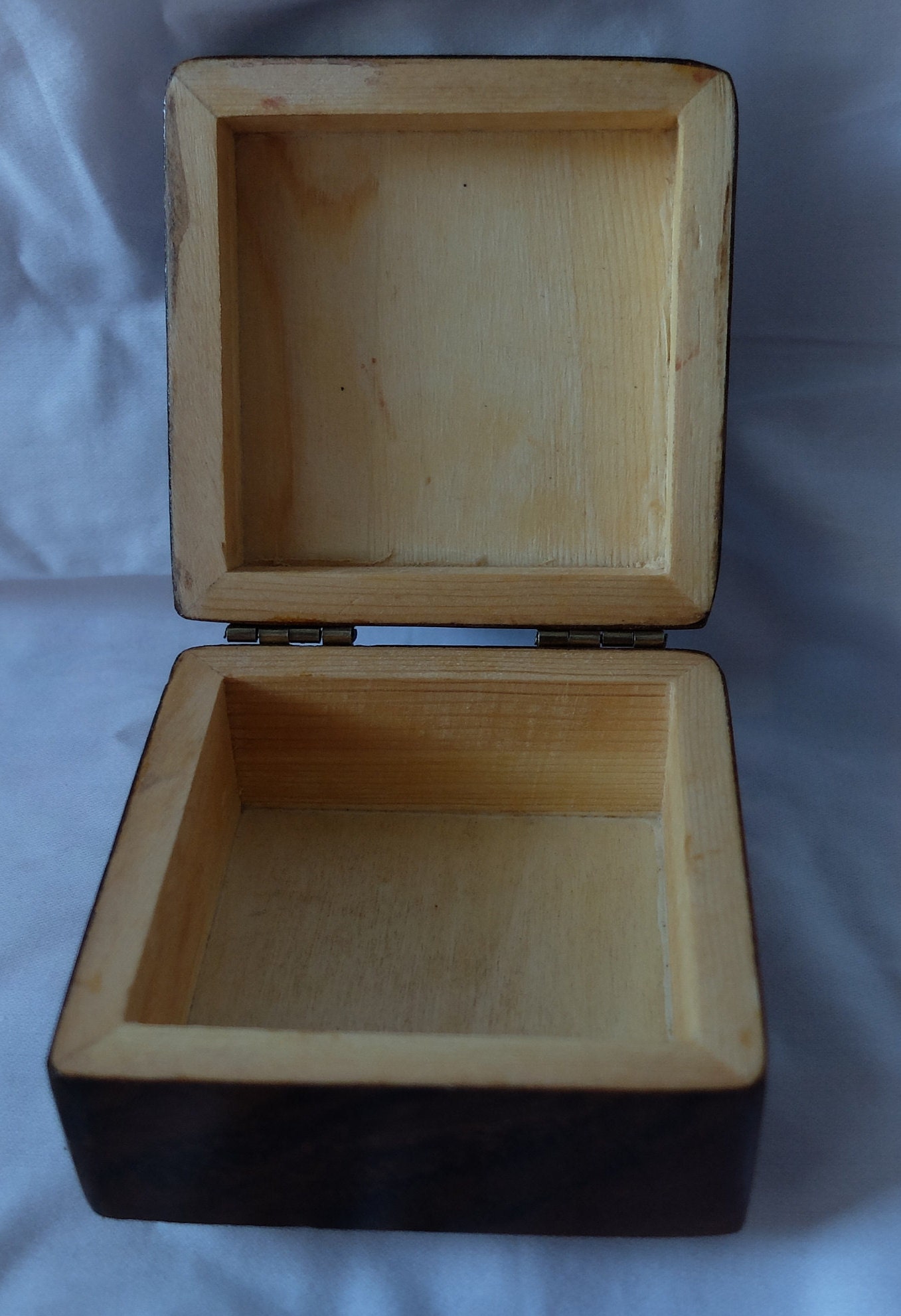 Quilt Block Patterned Wooden Veneered Box, Hand Made, 60% to Charity ...