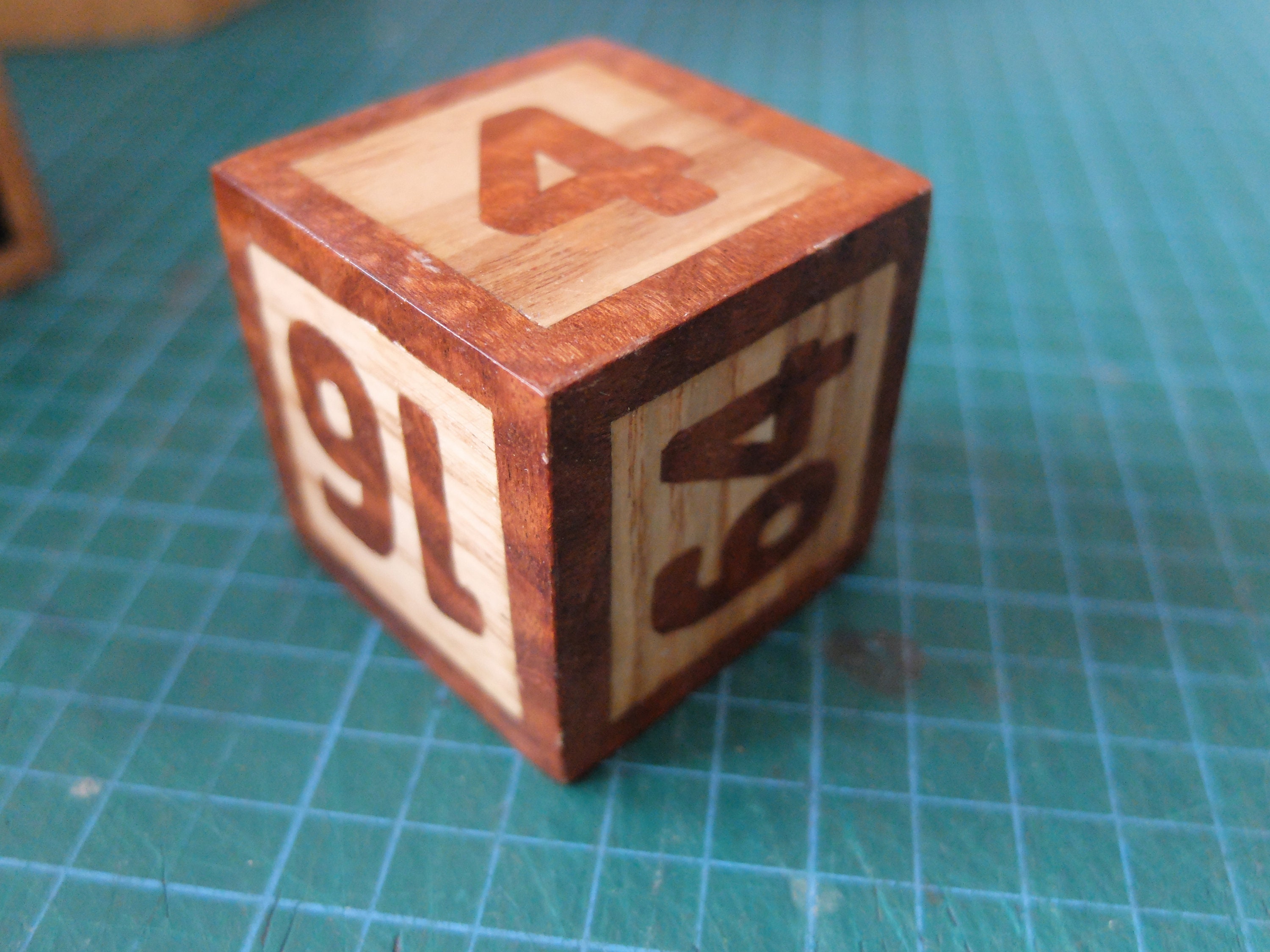 Bordered Wooden Doubling Cubes for Backgammon - Etsy