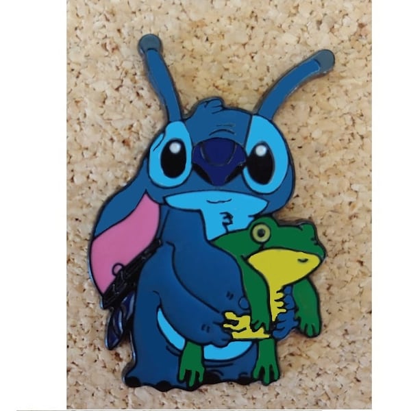 Stitch Holding a Frog - Etsy