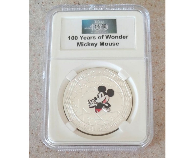 Disney Medallion Coin Collective Series Mickey Mouse 100 Years - Etsy