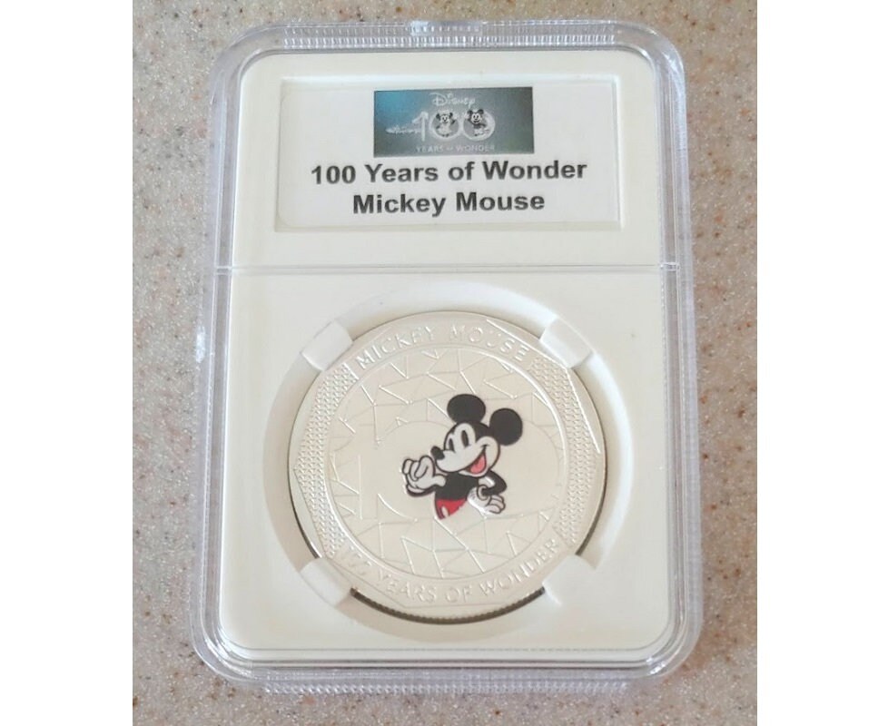 Disney Medallion Coin Collective Series Mickey Mouse 100 Years - Etsy