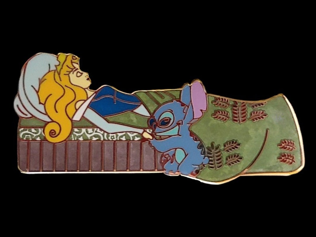 Fantasy Pin - Disney Stitch as Prince Phillip Awaking Sleeping Beauty ...