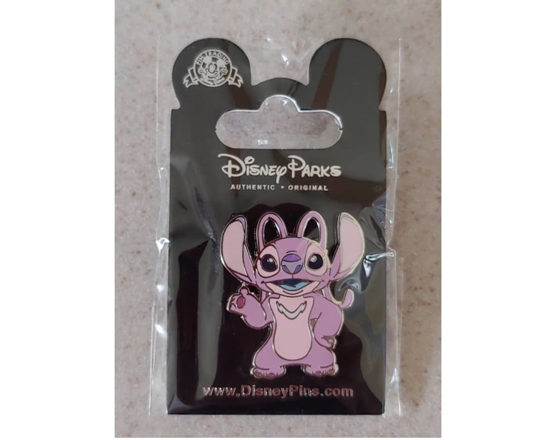 Disney Trading Pin Lilo and Stitch Stitch's Girlfriend Angel Waving ...