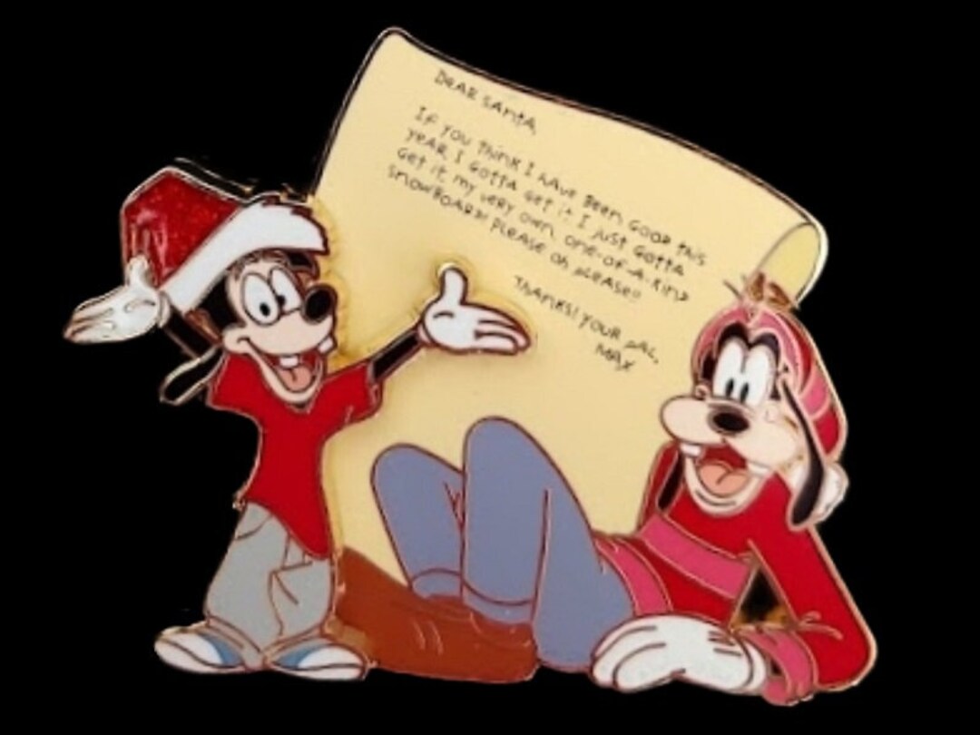 Disney Trading Pin Christmas Letter to Santa Goofy and Max LE 4000 - Etsy