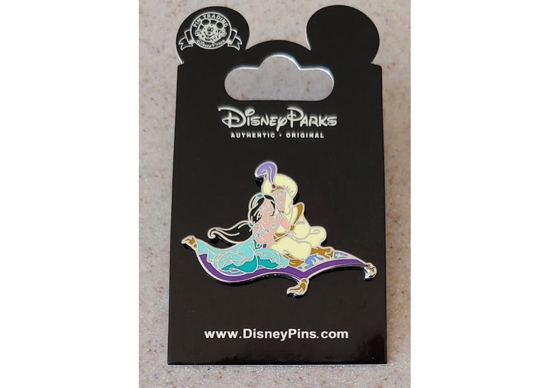 Disney Trading Pin - Princess Jasmine and Prince Ali Aladdin on Magic ...